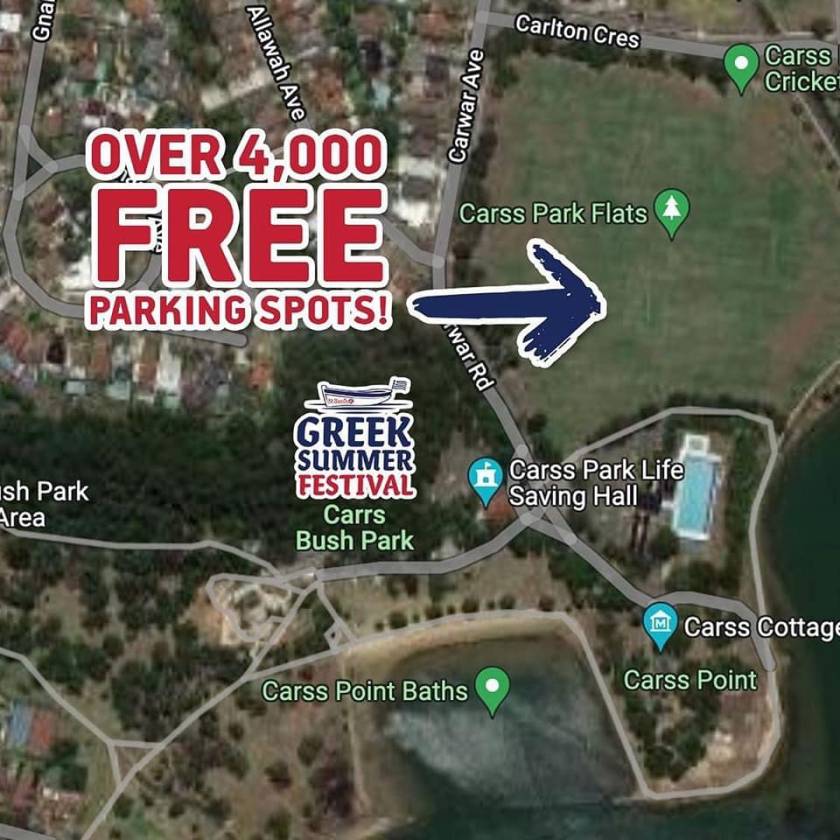 Parking & Locations – Greek Summer Festival